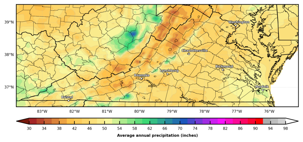 PRISM Precipitation Maps for the Southeast – SERCC
